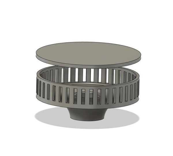 7 Inch Surface Overflow With Lid – FishOfHex Aquatics